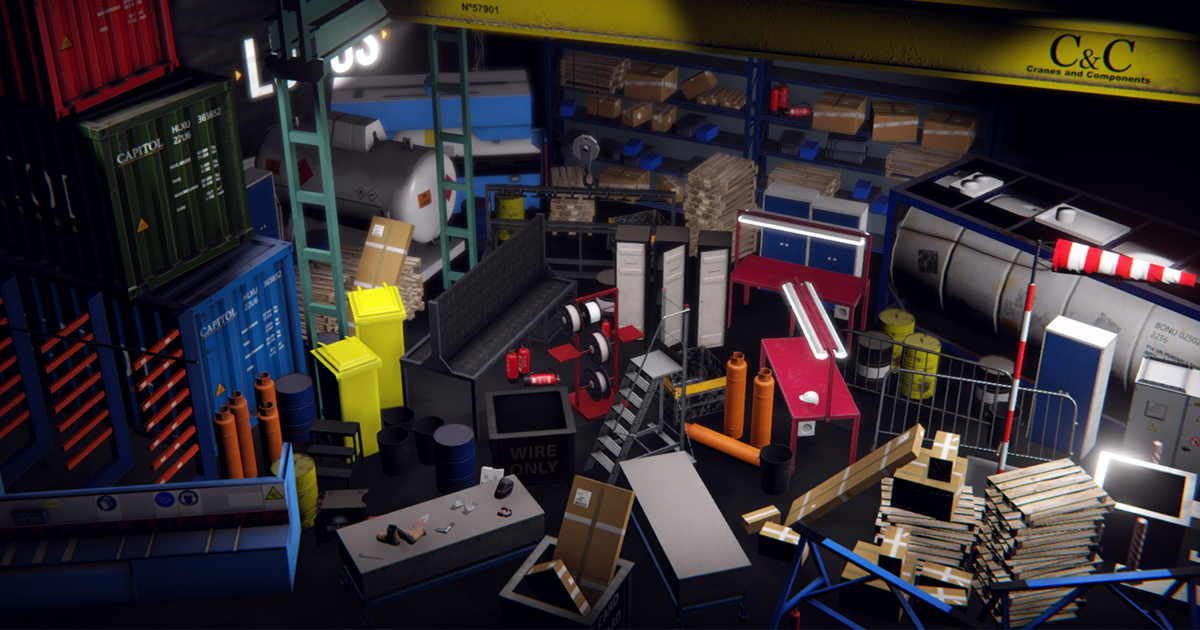 Modular Warehouse LUDUS Assets | 3D 工业产品 | Unity Asset Store