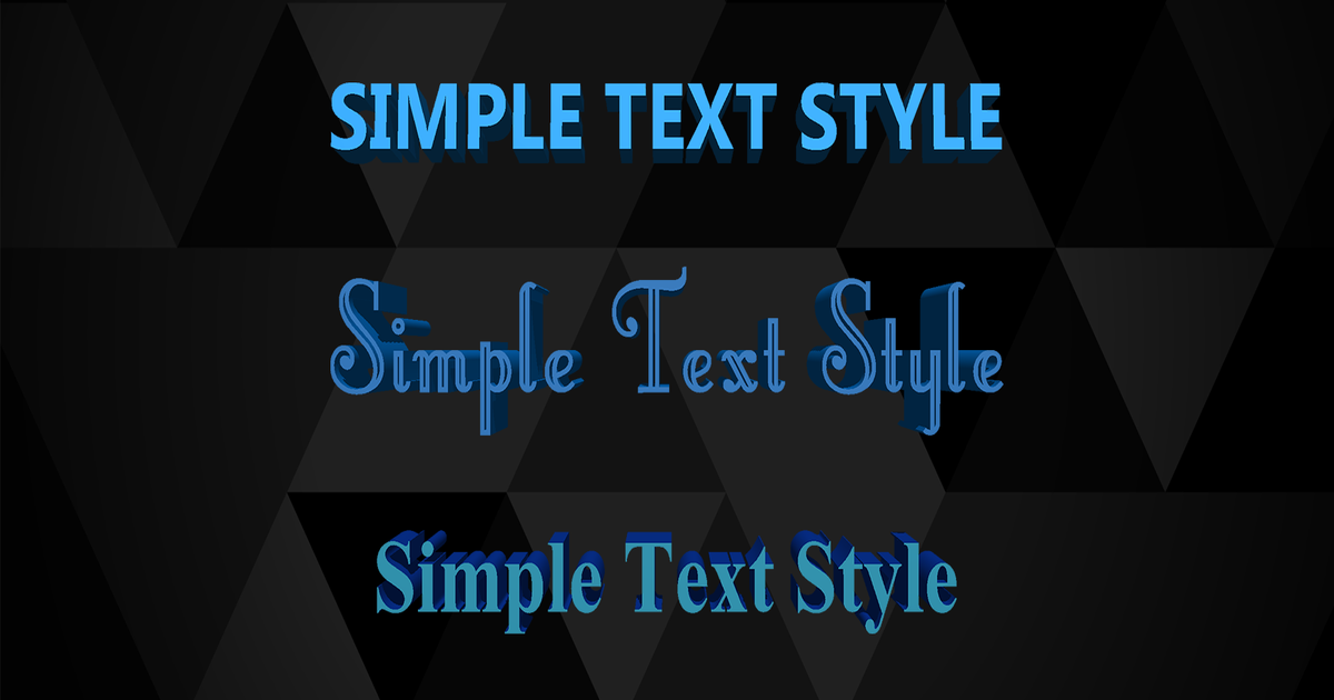 SimpleTextStyle | GUI Tools | Unity Asset Store