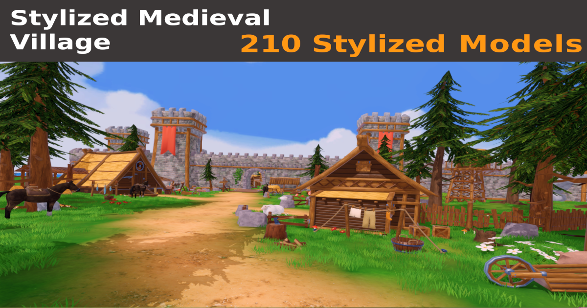 Stylized Medieval Village URP | 3D Environments | Unity Asset Store