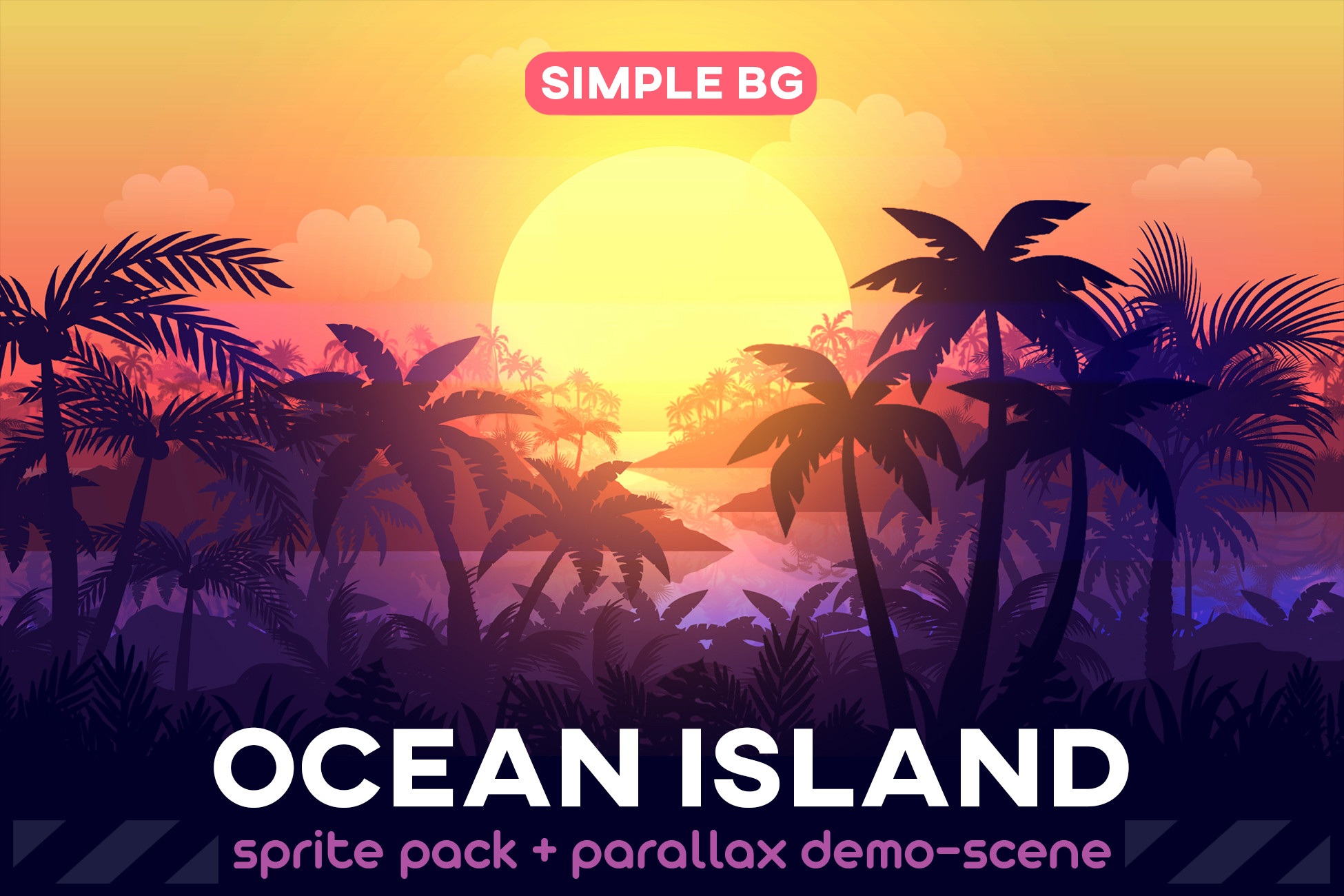 Ocean Island / 2D Landscape | 2D Environments | Unity Asset Store