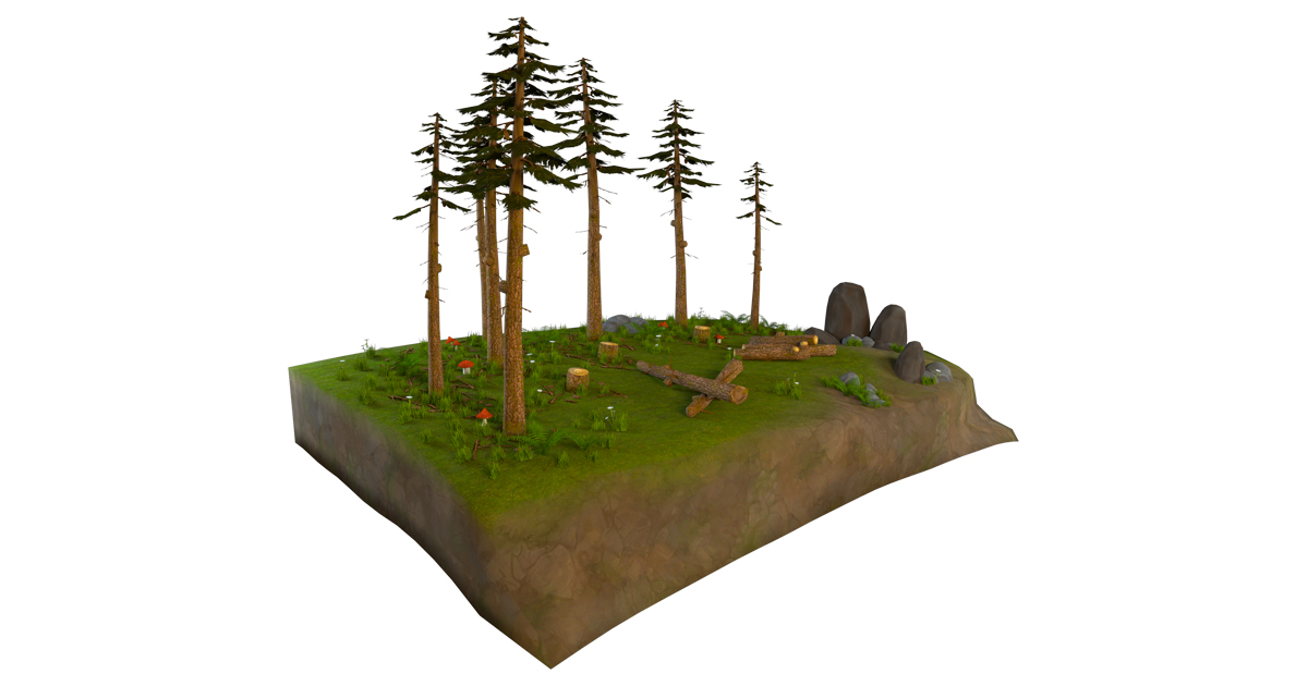 Hand Painted Forest | 3D Fantasy | Unity Asset Store