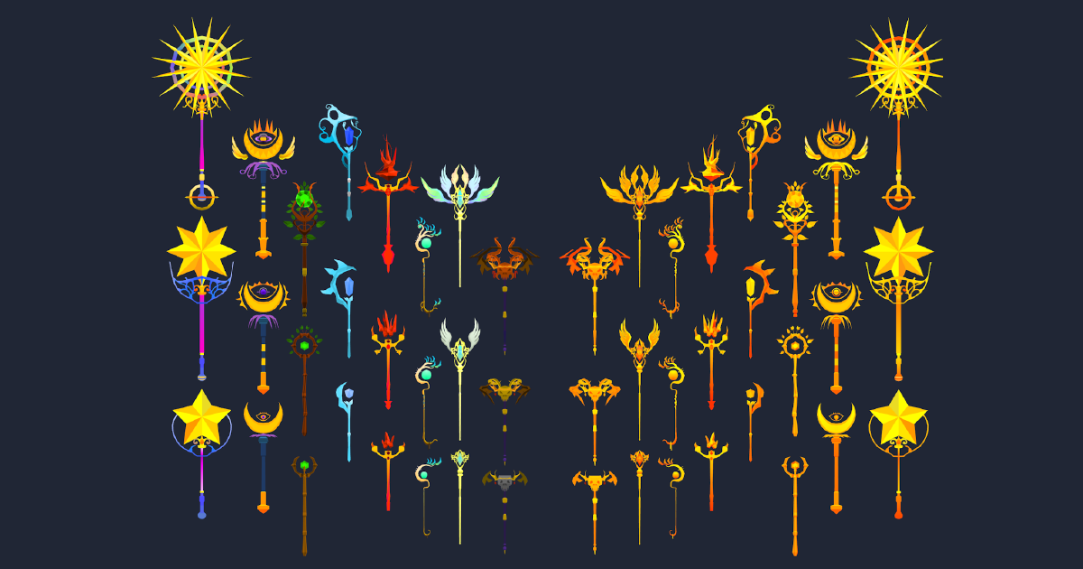 3D Weapon Pack - Magic Staff | 3D Weapons | Unity Asset Store