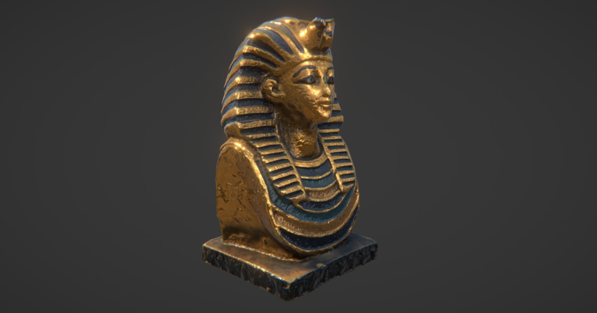 Egypt Pharoah Bust | 3D Props | Unity Asset Store