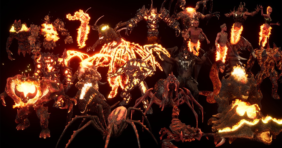 Hell mega bundle | 3D Creatures | Unity Asset Store