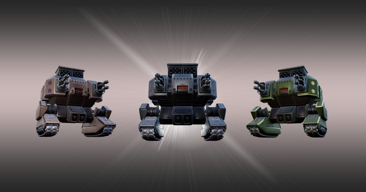 Shock Bomber - Heavy Battle Mech | 3D Robots | Unity Asset Store