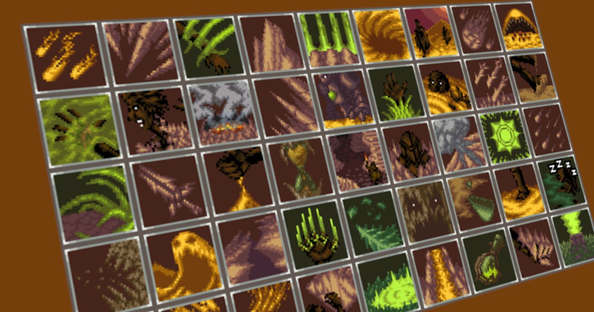 Unique Fantasy Earth Magic Icons [32x32] | 2D Icons | Unity Asset Store