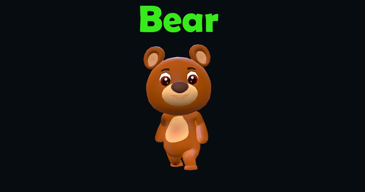 Cartoon Bear Animated Character | Characters | Unity Asset Store