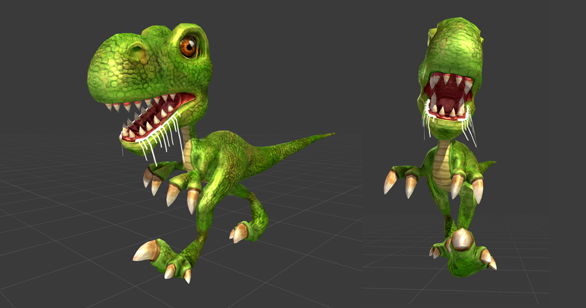 Low-Poly Cartoon Dinosaur | 3D Animals | Unity Asset Store