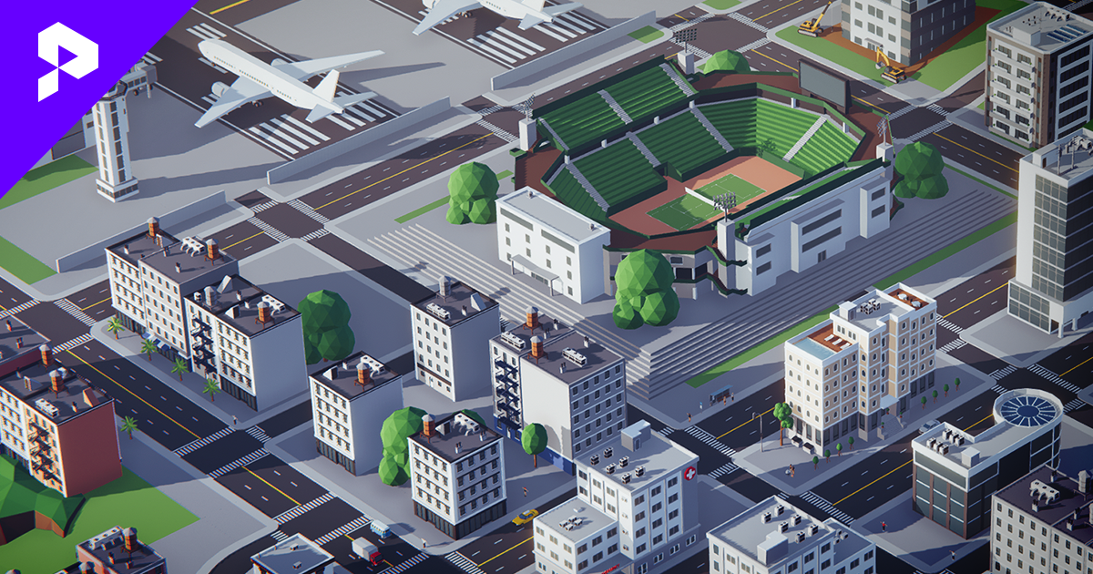 Low Poly Epic City | 3D Urban | Unity Asset Store