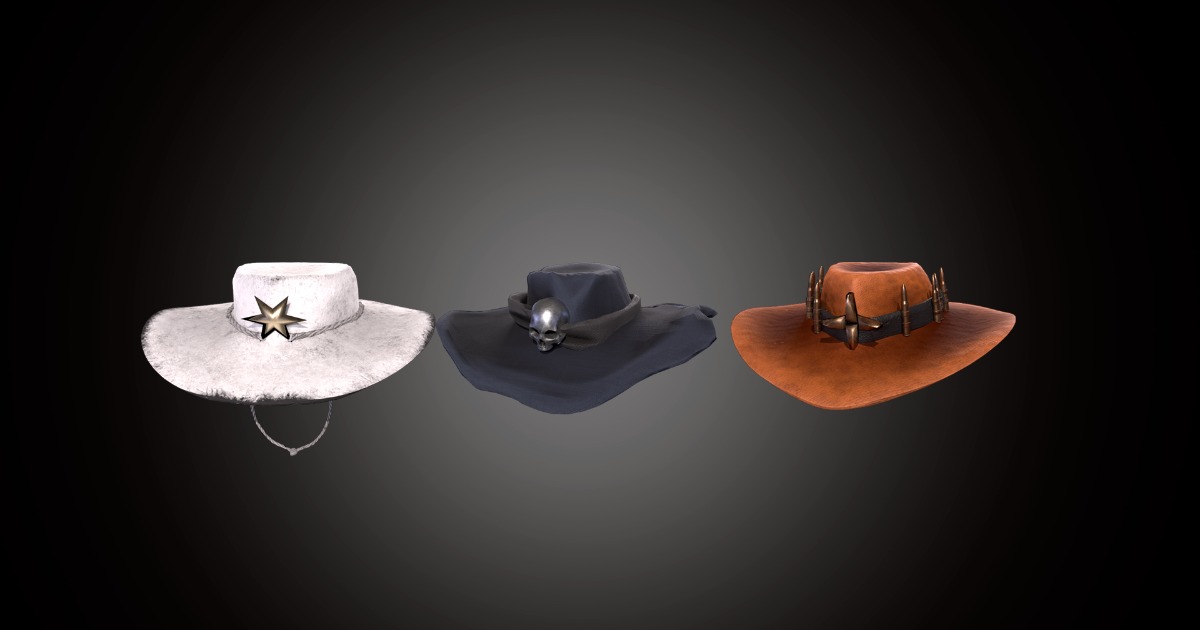 Cowboy Hat Pack | Props | Unity Asset Store