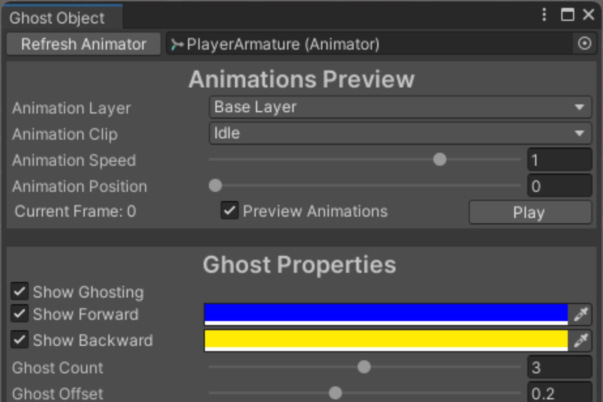 Ghost Object | Animation Tools | Unity Asset Store