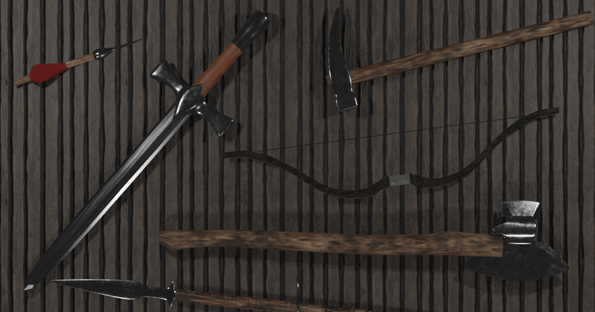 3D Medieval Weapons | 3D Weapons | Unity Asset Store