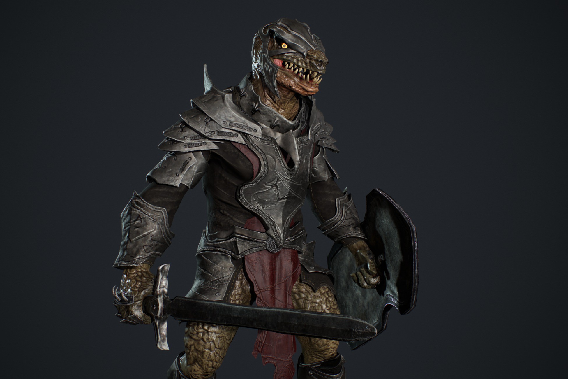 Lizardman_Knight | 3D Creatures | Unity Asset Store