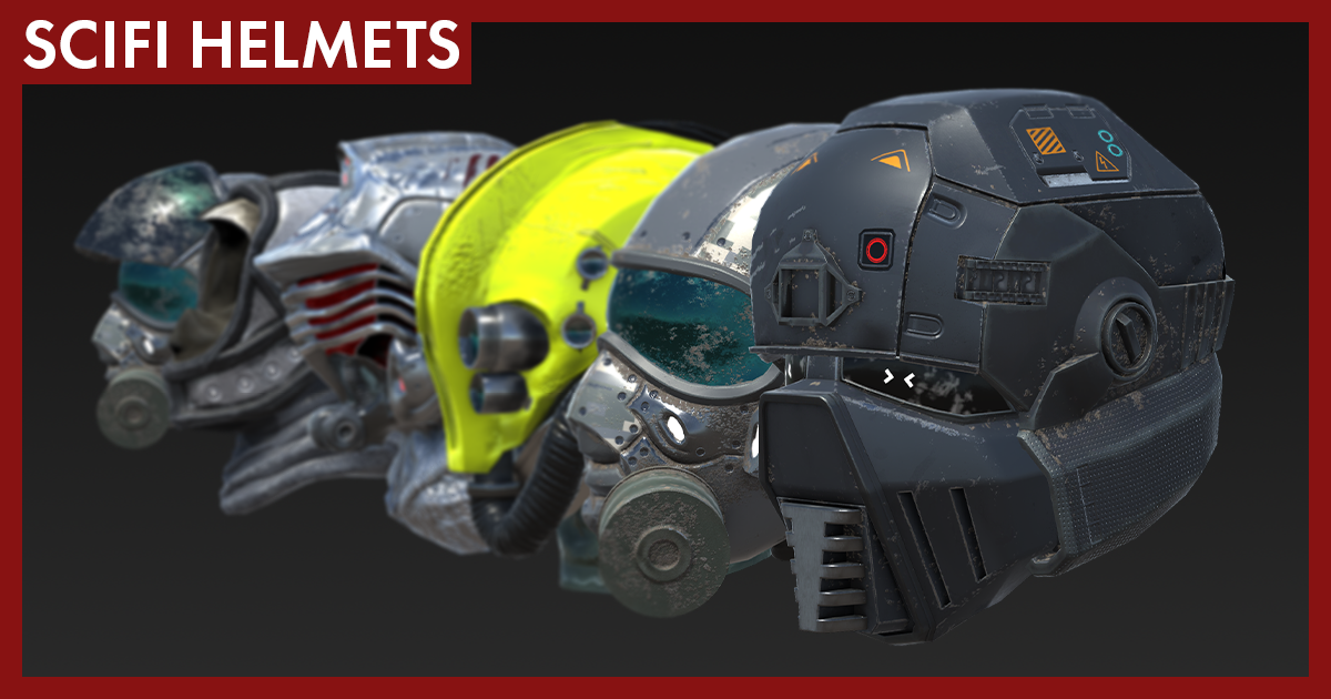 Scifi Helmet Pack | 소품 | Unity Asset Store