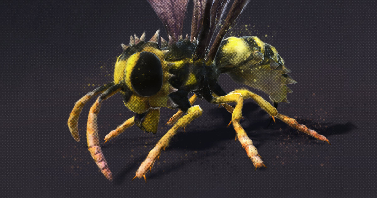 Horned Bat Wasp, Simple Game Enemy | 3D Creatures | Unity Asset Store