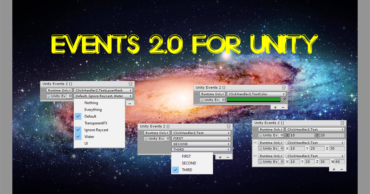 Events 2.0 for Unity | Utilities Tools | Unity Asset Store