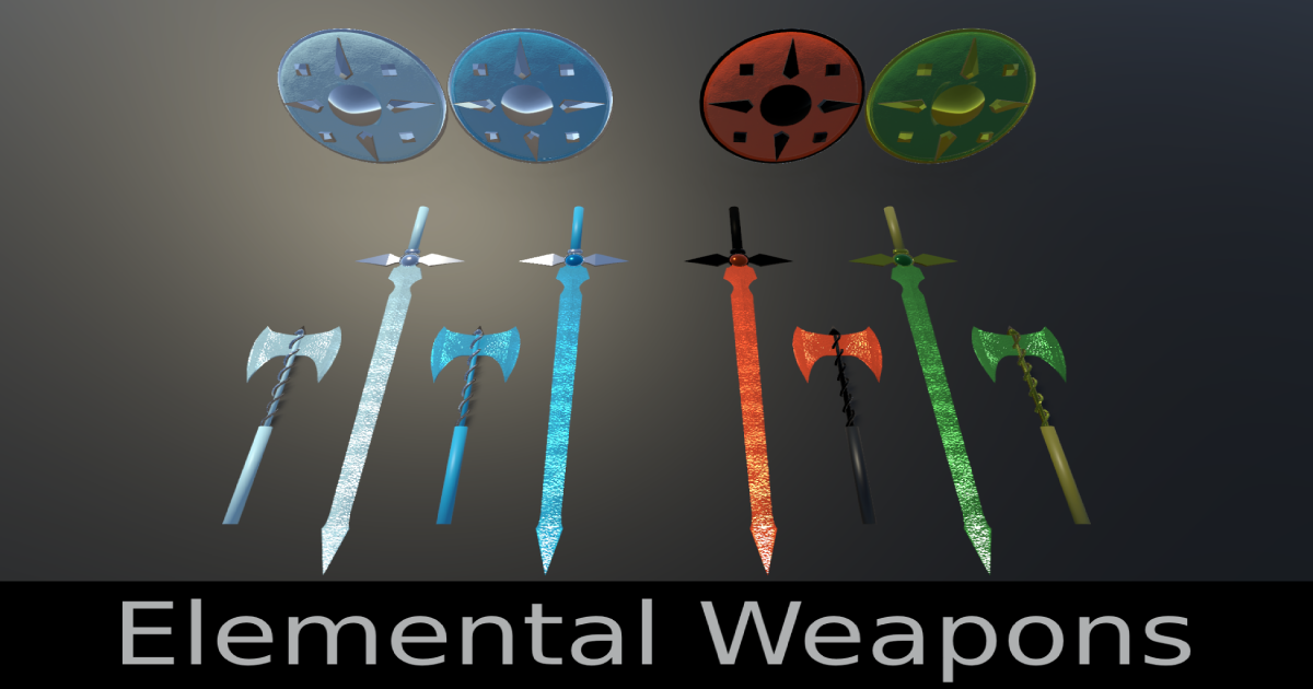 Elemental Weapons | 3D Weapons | Unity Asset Store