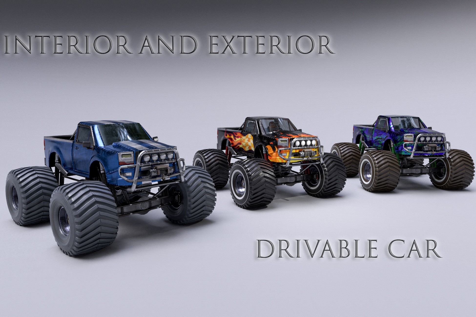 Monster_Truck_Modular | 3D Vehicles | Unity Asset Store