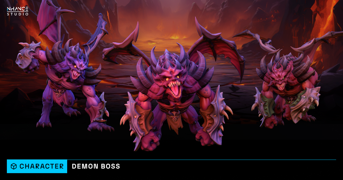Stylized Demon Boss | 3D クリーチャー | Unity Asset Store