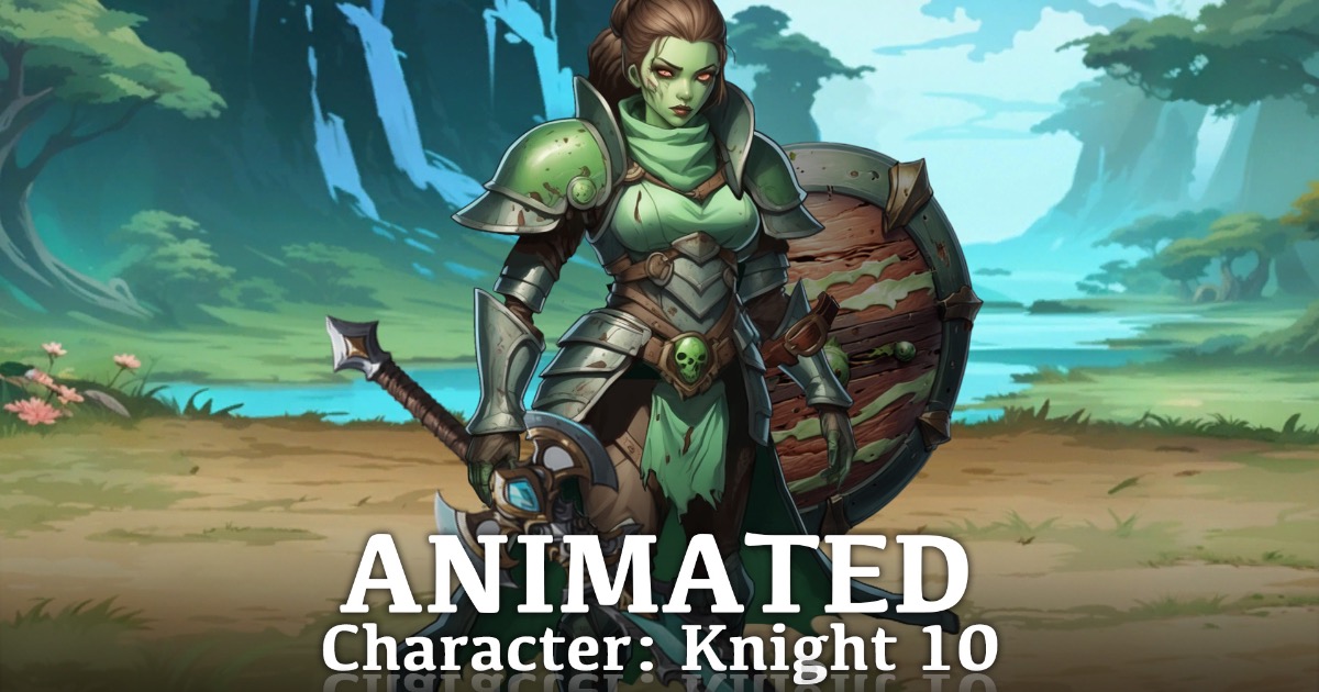 Animated 2D Character - Knight 10 (Spine) | 2D Characters | Unity Asset ...