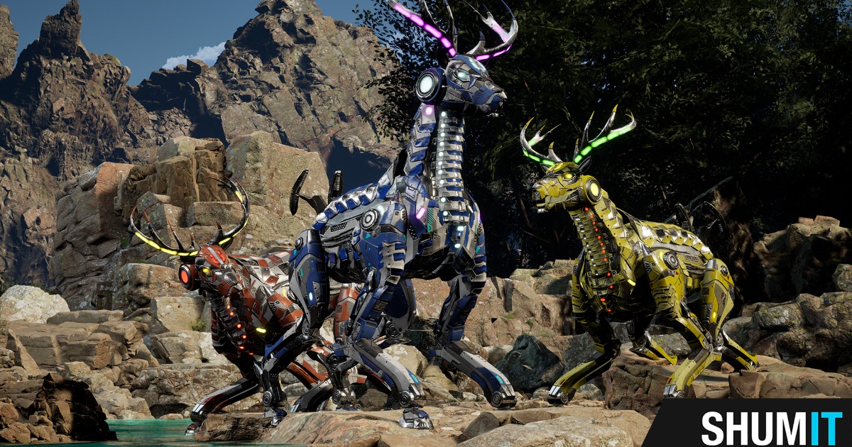 Sci-Fi Deer1 | 3D Characters | Unity Asset Store