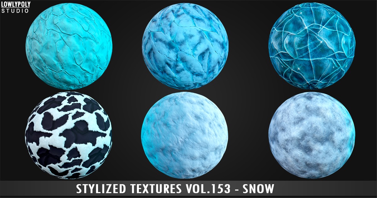 Stylized Snow Vol.153 - Hand Painted Textures | 2D Water | Unity Asset ...