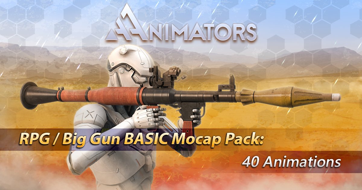 RPG / Big Gun Basic: Mocap Pack | 3D Animations | Unity Asset Store