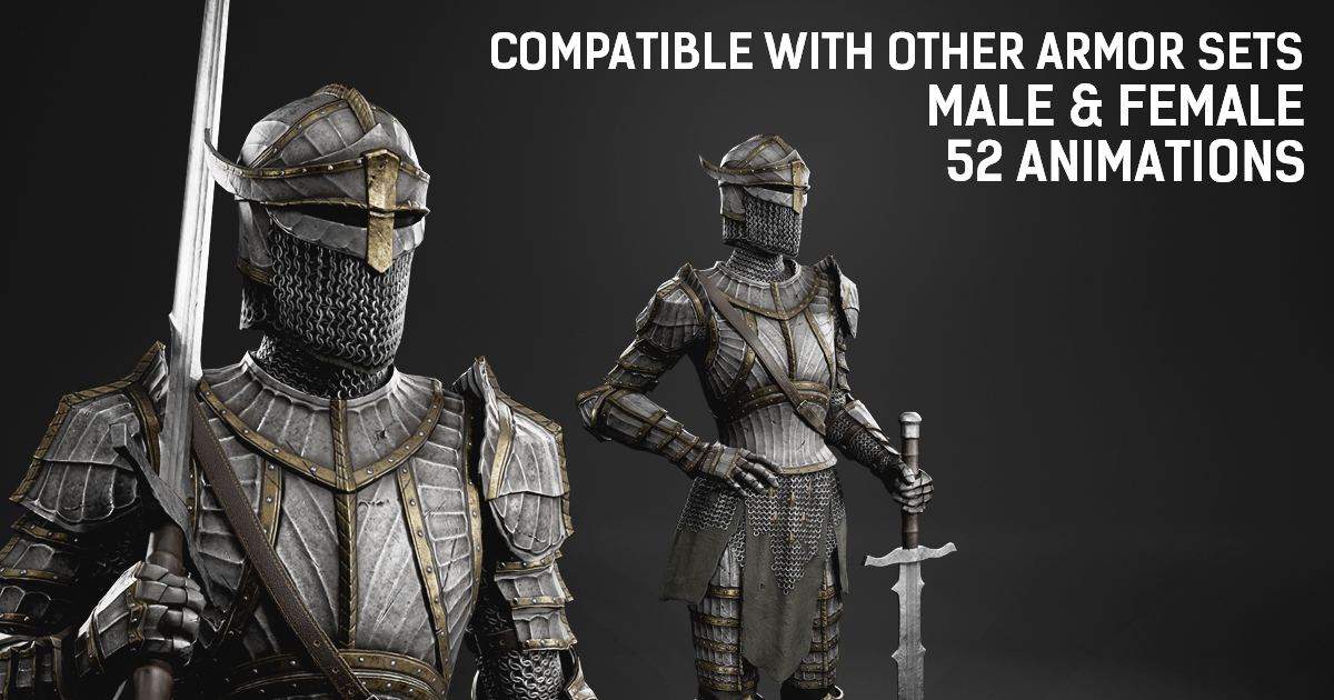 Wicked Knight - Male and Female | Characters | Unity Asset Store