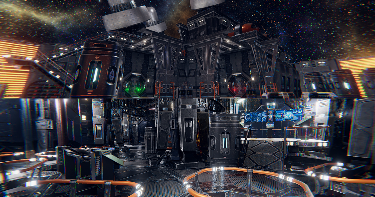 Sci-Fi Heavy Station Kit base | 3D Sci-Fi | Unity Asset Store