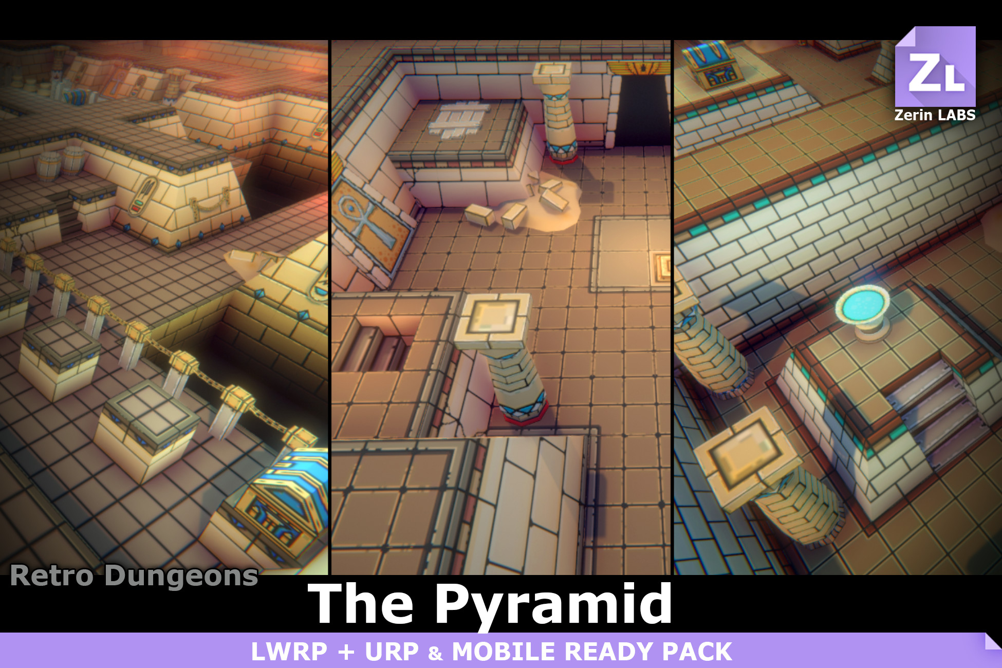 Retro Dungeons : Modular Pyramid | 3D 주변환경 | Unity Asset Store