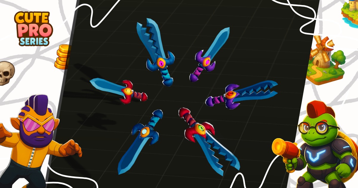 Mimic Sword Cute Pro Series | 3D Creatures | Unity Asset Store