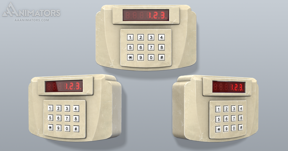 Smart Electronic Door Lock 02 | 3D Electronics | Unity Asset Store