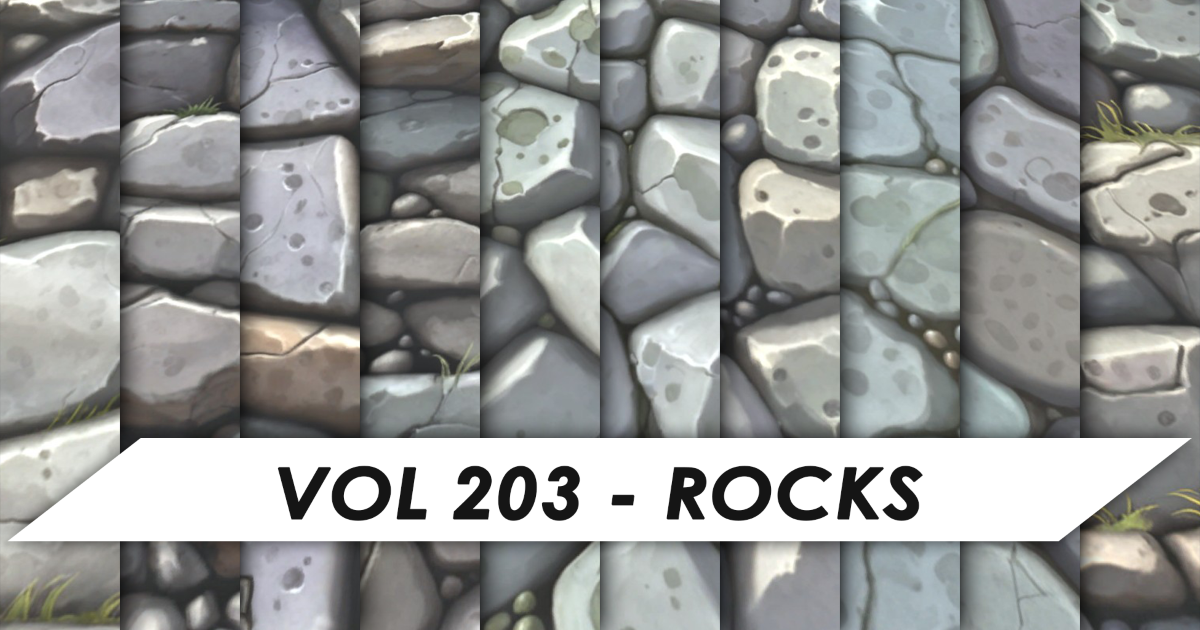Stylized Textures - Vol 203 - Rocks | 2D Textures & Materials | Unity ...