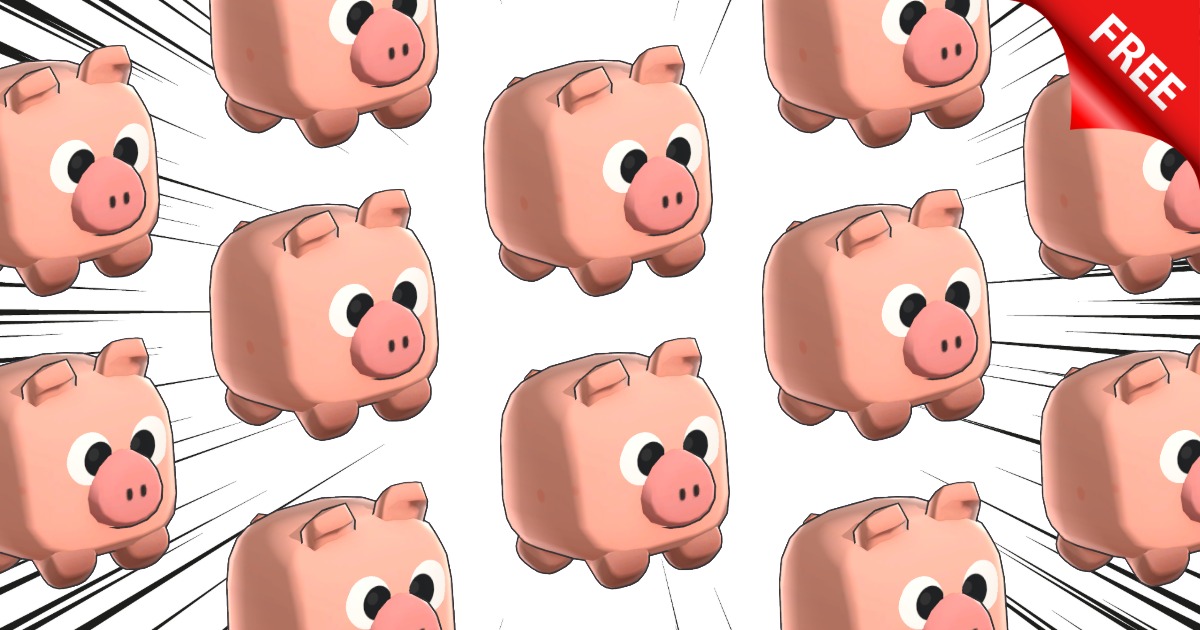 Free Cube Pig Cute Pro Series | Characters | Unity Asset Store