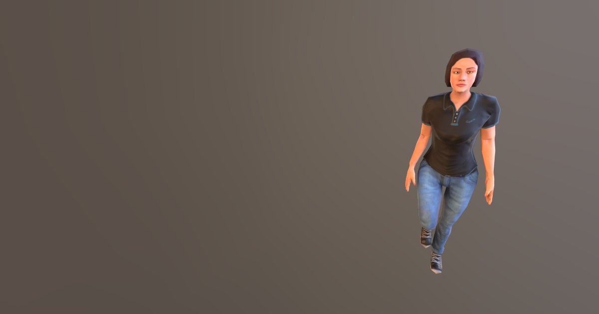 Young Woman Low Poly | Characters | Unity Asset Store