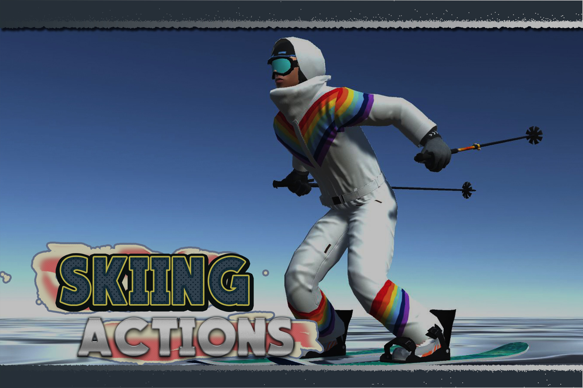 Skiing Actions | 3D Animations | Unity Asset Store