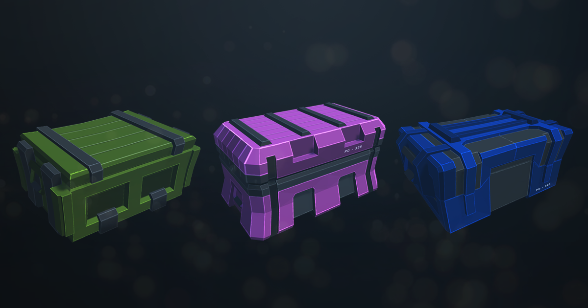 Lootboxes - Military | 3D Props | Unity Asset Store