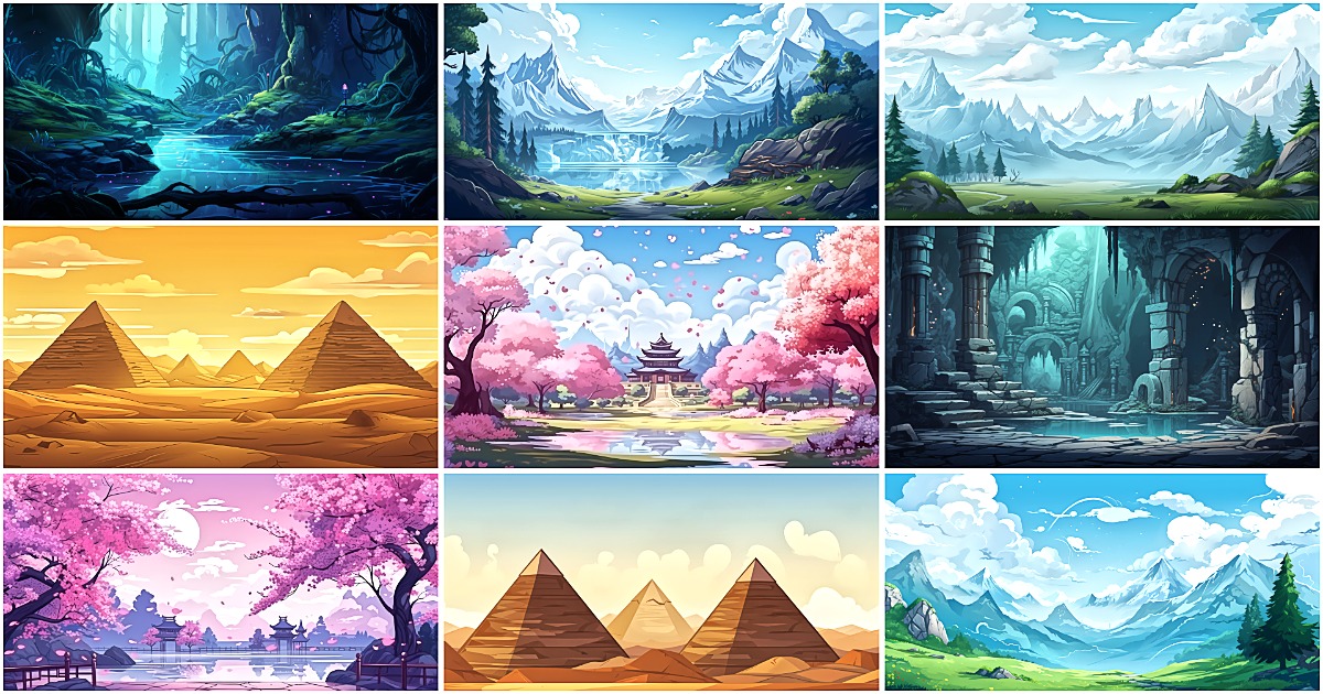 BACKGROUND - Fantasy Myth 1 | 2D Environments | Unity Asset Store