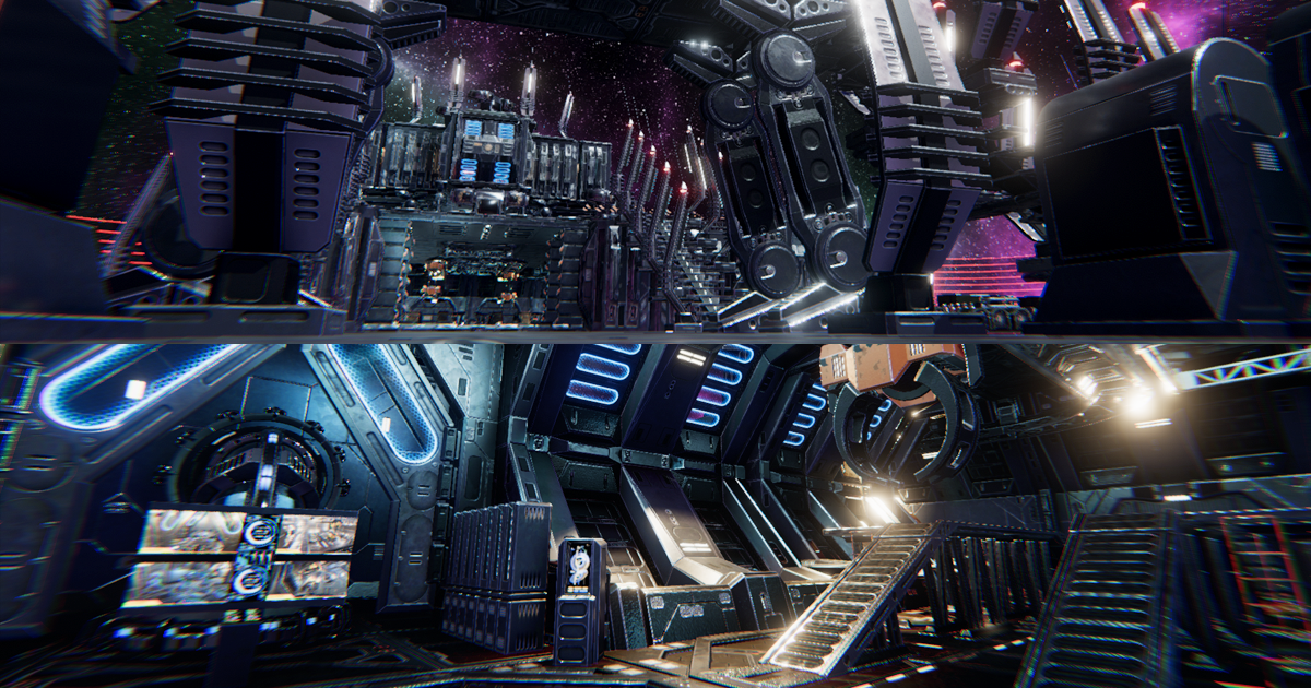Sci-Fi Heavy Station Kit hangars AUGMENTED | 3D Sci-Fi | Unity Asset Store
