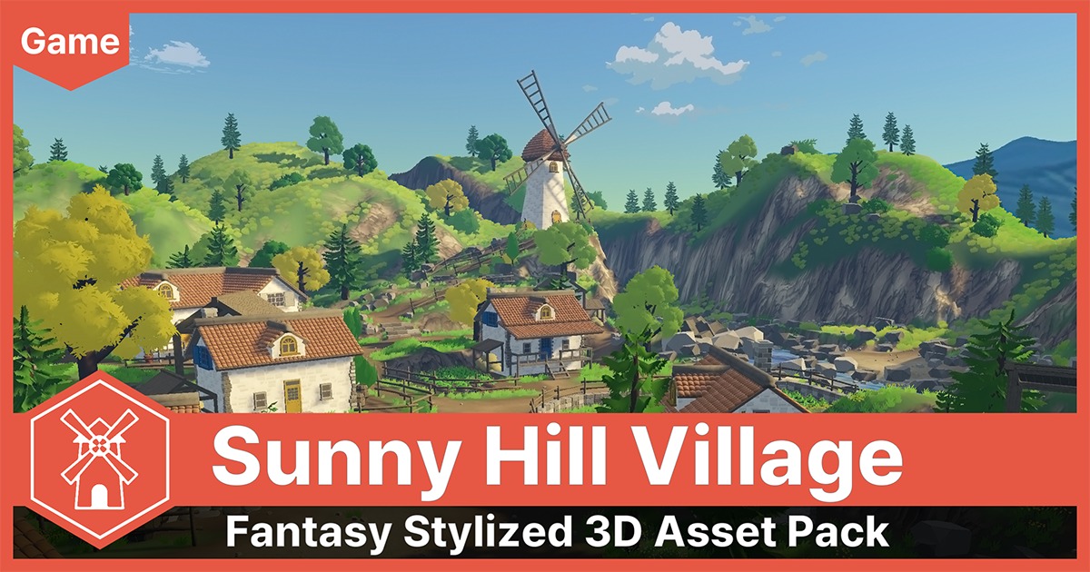 Sunny Hill Village (UModeler X) | 3D Historic | Unity Asset Store