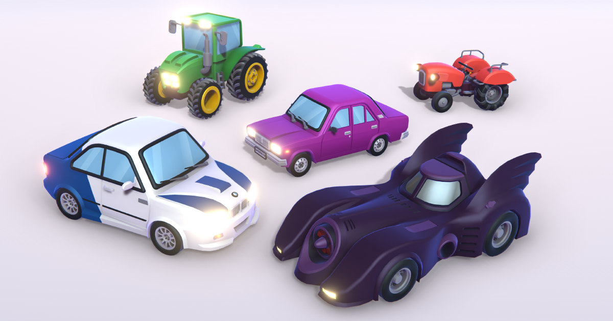 Cartoon Vehicle Pack Volume 6 | 3D Land | Unity Asset Store