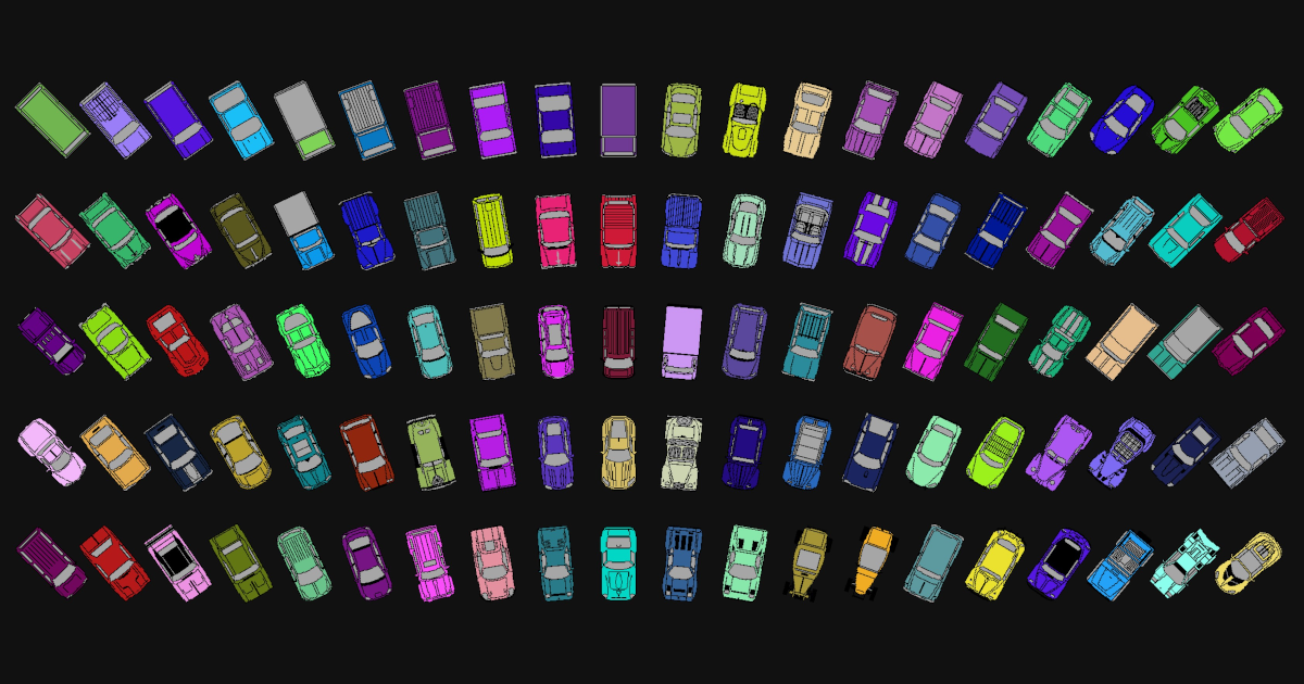8bit Cars Full | 2D Textures & Materials | Unity Asset Store