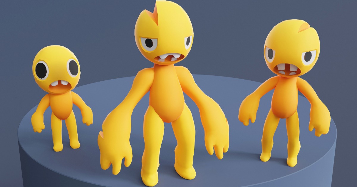 Cartoon Characters - Cheesy Warriors | 3D Creatures | Unity Asset Store