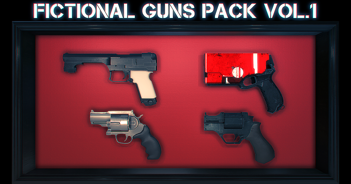 Fictional Guns Pack Vol.1 | 3D Guns | Unity Asset Store