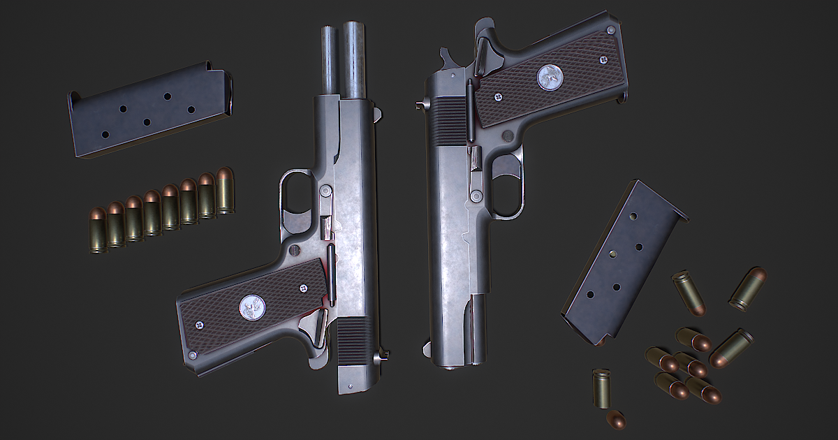 Army pistol | 3D Weapons | Unity Asset Store