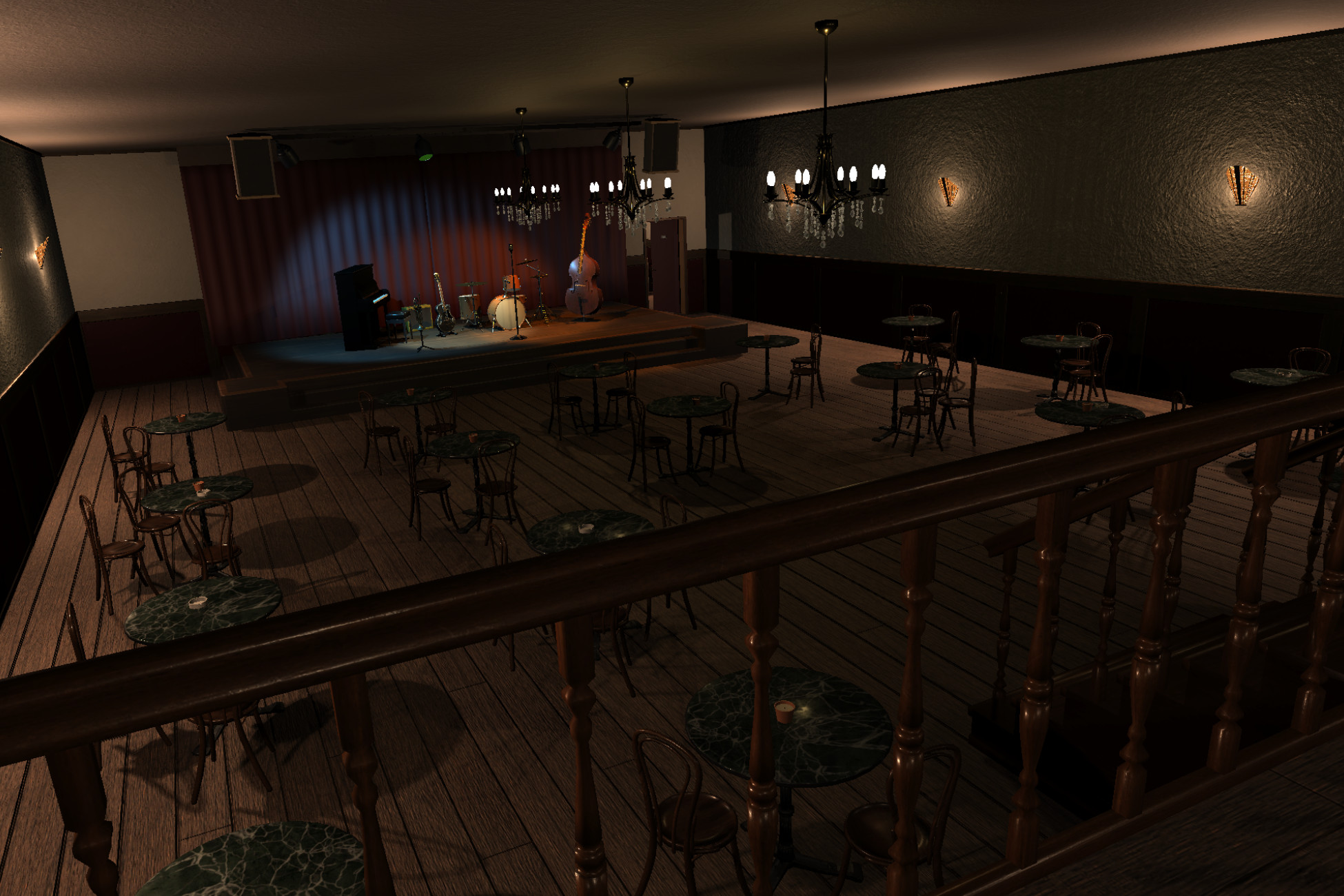Jazzclub / music bar / cafe | 3D 주변환경 | Unity Asset Store