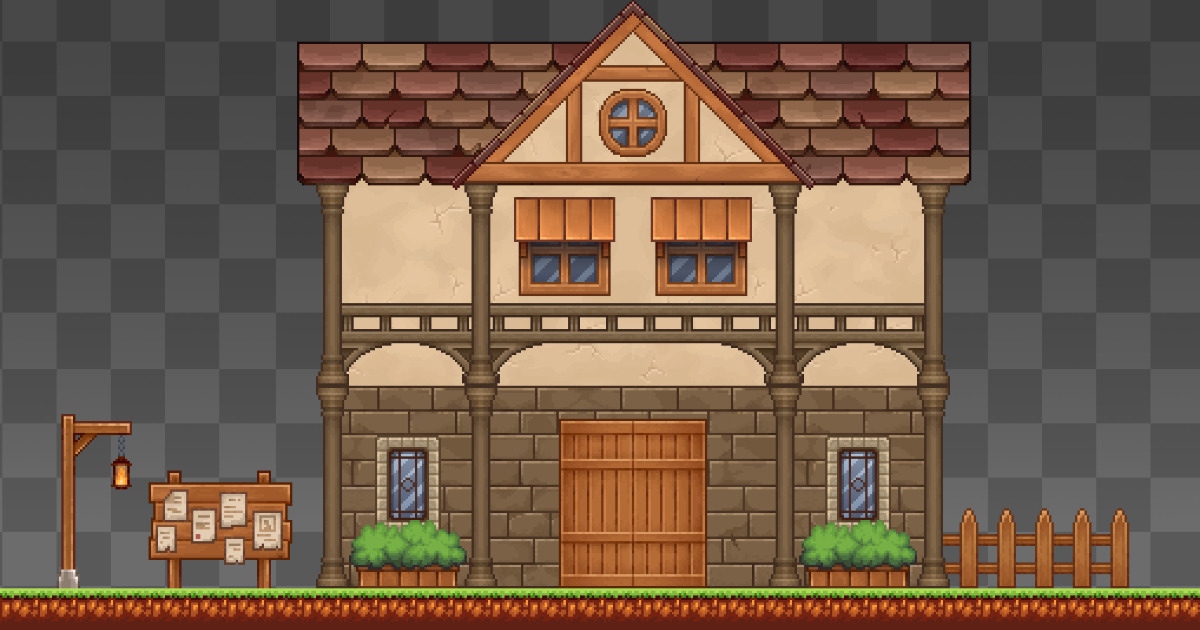 Village&Castle Modular TileSet Platformer | 2D Environments | Unity ...