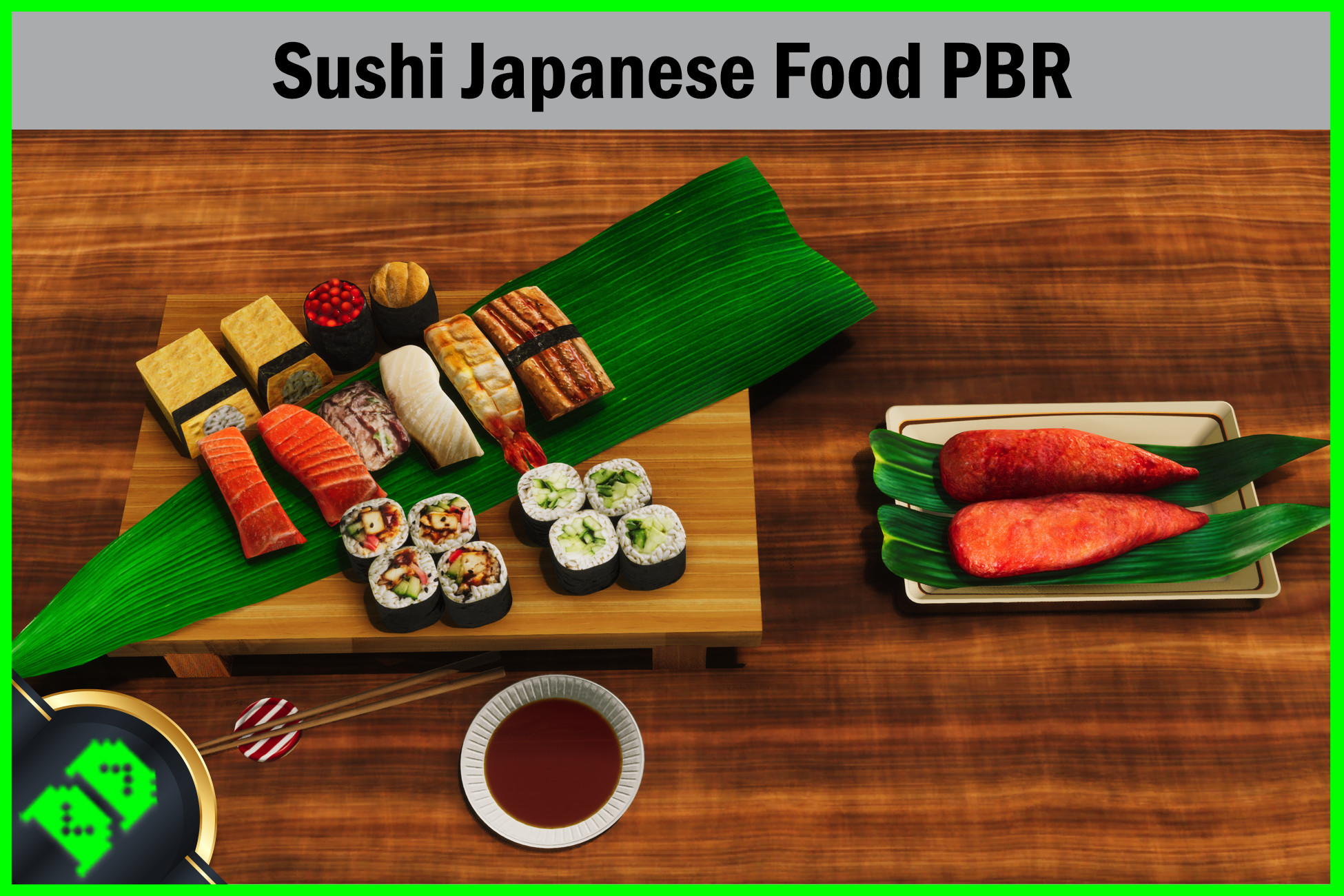 Sushi Japanese Food PBR | 3D 음식 | Unity Asset Store