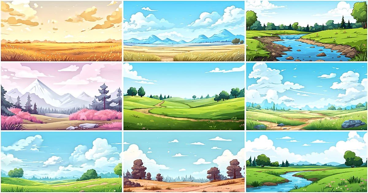 BACKGROUND - Simple Grassland 2 | 2D Environments | Unity Asset Store