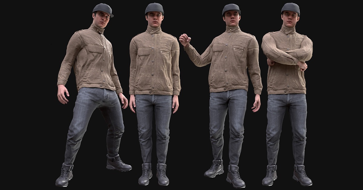 Man in Autumn Outfit 4 - Rigged | 3D Characters | Unity Asset Store